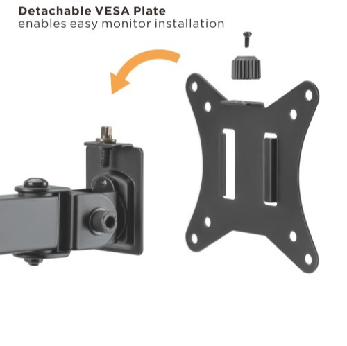 זרוע מפרקים לארבעה מסכים עם בסיס שולחני כולל הטיה וצידוד עד 9 קג עד 32 ...