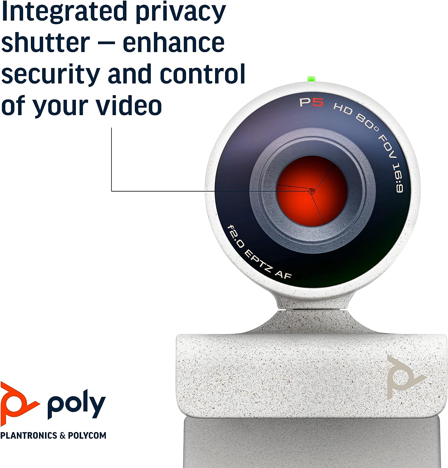 מצלמת אינטרנט ברמת סטודיו פולי Poly Studio P5 USB A Personal Webcam Camera