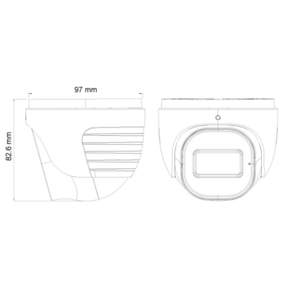 מצלמת כיפה עדשה קבועה IP רשת צבע מלא ביום ובלילה אינפרא כולל אודיו ...