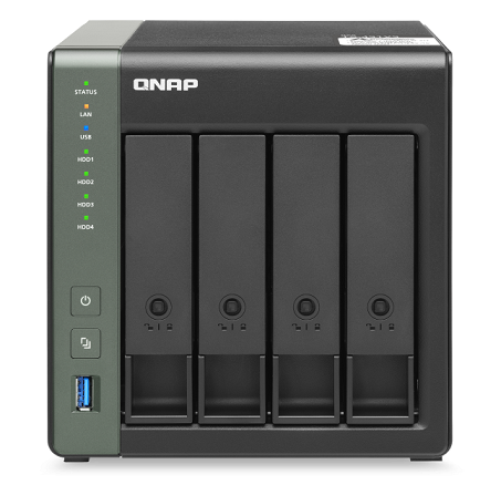 שרת אחסון 4 מפרצונים ללא דיסקים QNAP TS-431X3-4G Alpine AL314 Quad Core ...